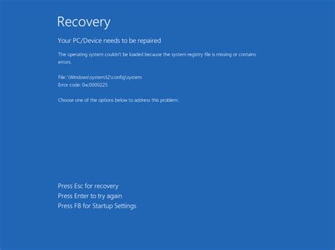 Troubleshoot Windows Boot Manager Error 0xc0000225 Status Not Found