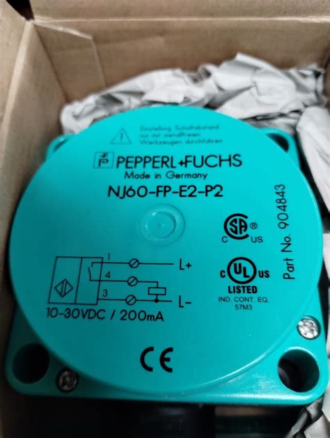 Pepperl Fuchs Type Nj60 Fp E2 P2 Part 904843 Inductive Proximity Sensor For Sale Online Ebay