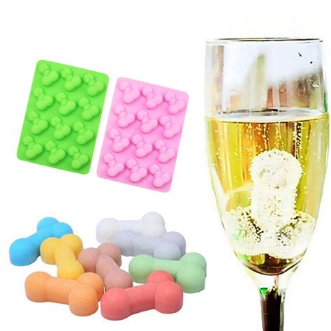 12 Silicone Hens Party Small Penis Dick Ice Chocolate Jelly Mould Mold