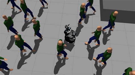 A Non Holonomic Robot Drives Towards A Goal While Interacting With Download Scientific Diagram