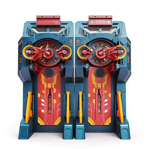 Premium Photo Shooting Gallery Nerf Dart Set Isolated On White Background