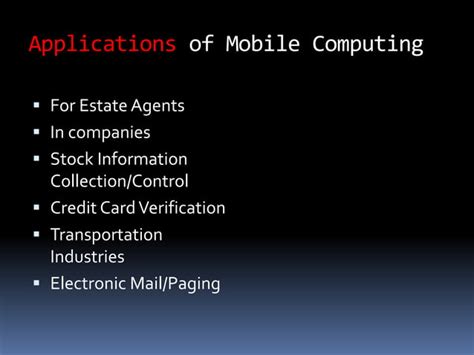 Mobile Computing Ppt