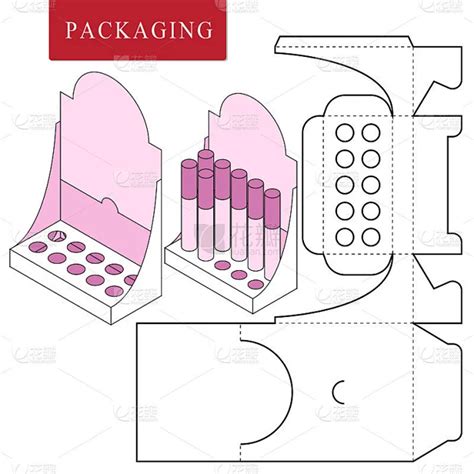包装上的包装 Pop 。化妆品或护肤品的包装。素材 花瓣网