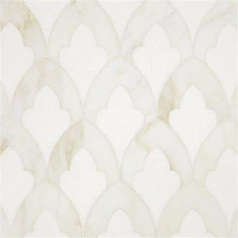 Calacatta White Waterjet Marble Mosaic
