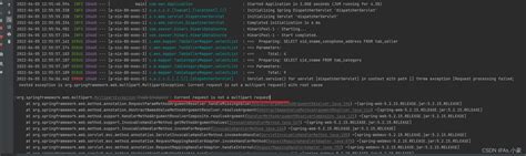 文件上传报错：current Request Is Not A Multipart Request Csdn博客