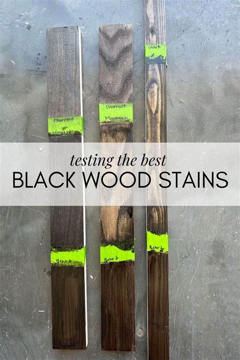 Dark Wood Stain For Pine I Tested The Best Four Black Wood Stains