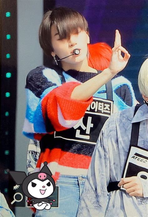 Masterpiece On Twitter 191006 다리가 부러질듯~~ Ateez 에이티즈 サン San 최산 산 초특급인싸… Pop Photos