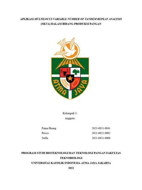 Aplikasi Multilocus Variable Number Of Tandem Repeat Analysis Mlva Dalam Bidang Produksi
