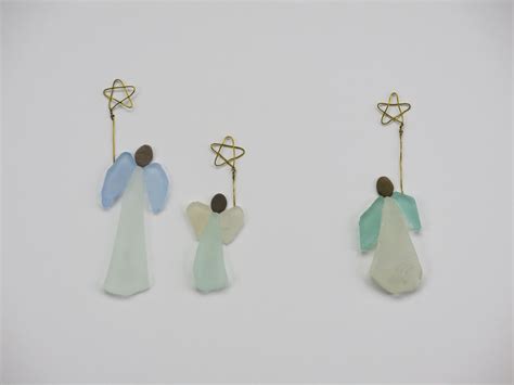 Sea Glass Art Angels By Maine Artist M Mcguinness Sea Glass Art Sea Glass Crafts Sea Glass