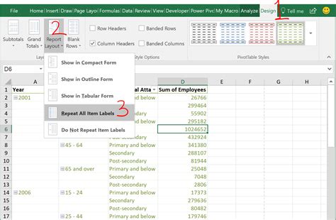 Repeat All Item Labels In Pivot Table Aka Fill In The Blanks Please