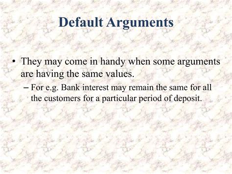 Inline Functions And Default Arguments Pptx