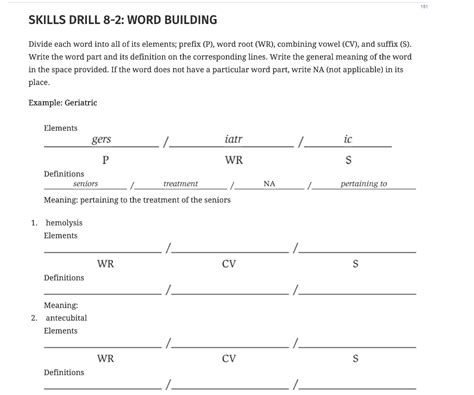 Solved Divide Each Word Into All Of Its Elements Prefix