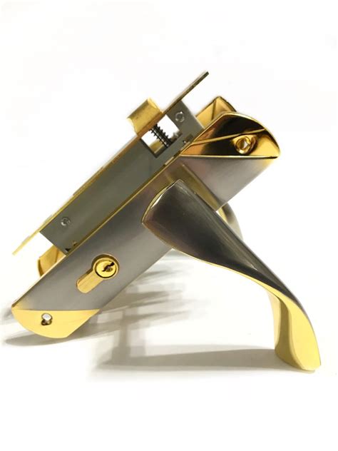 ᐉ Врезной замок с ручками для межкомнатных дверей Unilock 58103 Sn Gp