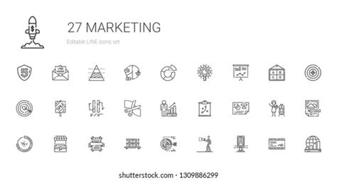 Market Segmentation Icons Set Outline Set Stock Vector Royalty Free