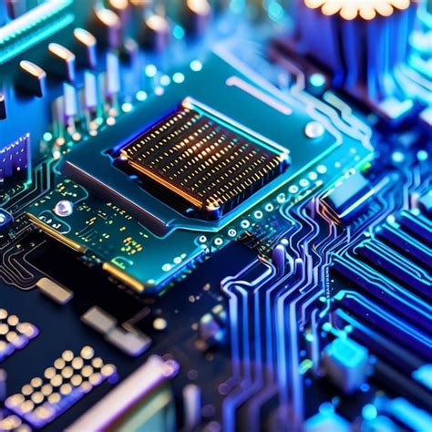 premium ai image computer chip printed circuit board
