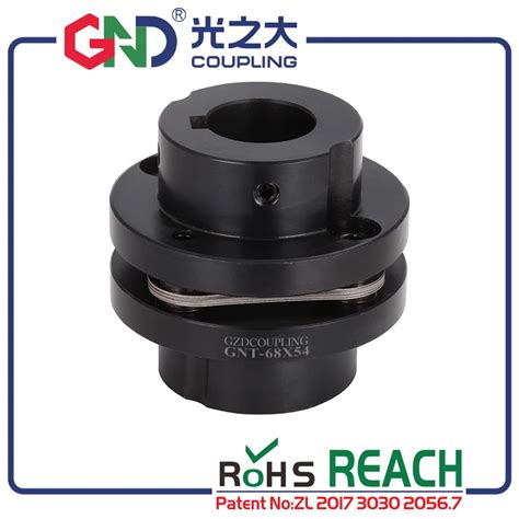 Gnd 45 스틸 계단식 단일 다이어프램 키홈 세트 스크류 시리즈 스틸 샤프트 커플 링 직경 26mm 길이 26mm축