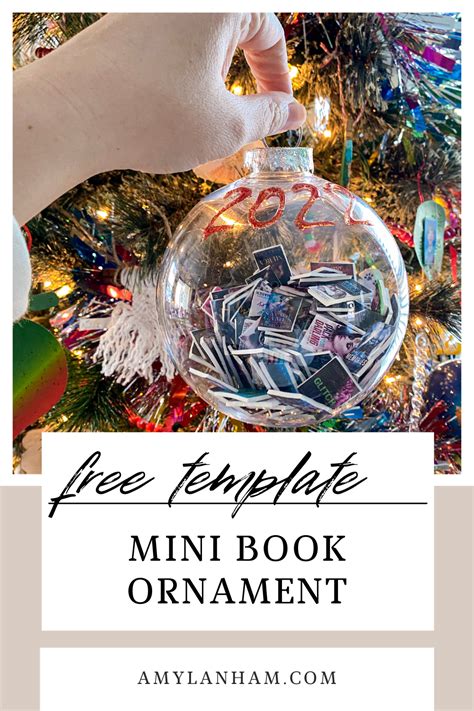 How To Make A Mini Book Ornament