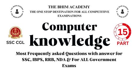 Computer Literacy Computer Class Computer Basic Knowledge Computer Mcqs Computer