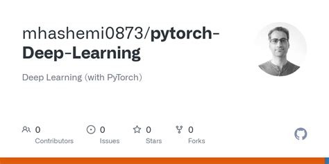 GitHub Mhashemi Pytorch Deep Learning Deep Learning With PyTorch
