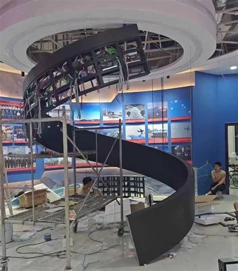Spiral Shape Double Side Led Display Tepixel