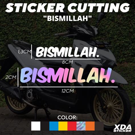 Jual STIKER STICKER CUTTING BISMILLAH VIRALL Shopee Indonesia