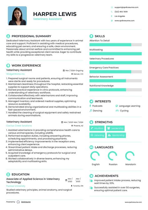 10 Veterinary Assistant Resume Samples And Templates For 2026