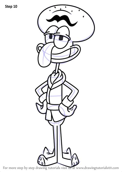 How To Draw Squilliam Fancyson From Spongebob Squarepants Spongebob Squarepants Step By Step
