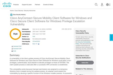Cisco Anyconnectとcisco Secure Clientの脆弱性、poc公開でリスク増大 Tech（テックプラス）