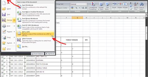 Cara Merubah File Excel Menjadi File Pdf Tutorial Microsoft Office
