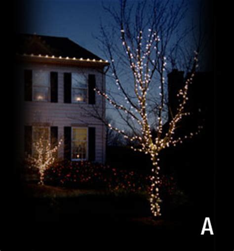 Christmas Décor of Oakville Lighting Sample for a Trunk and Branch Wrap