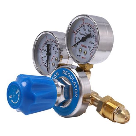 Oxygen Gas Regulators O2 Reducing Pressure Inhaler Double Gauge Regulator Oxygen Tank Regulator