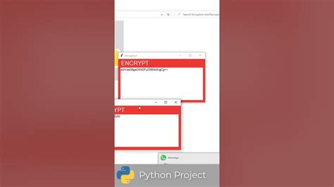 Secret Message Encryption And Decryption Tool Using Python Shorts
