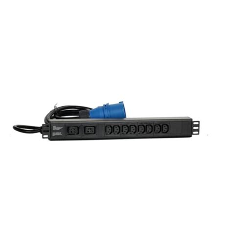 12 Ports Iec Socket Basic Pdu With Switch Power Distribution Unit And 1u Pdu