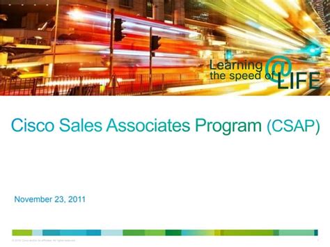Cisco Sales Associates Program Pptx