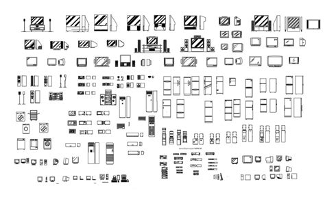 Multiple Electric And Household Equipment Elevations Blocks Cad Drawing Details Dwg File