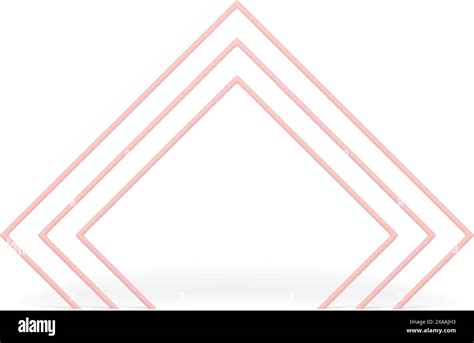 Pink Triangle Level Arch Geometric Base Foundation Creative 3d Element