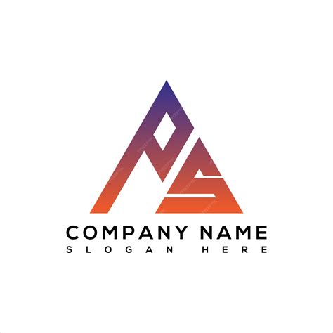 Premium Vector Letter Ps Triangle Shape Logo Design Icon