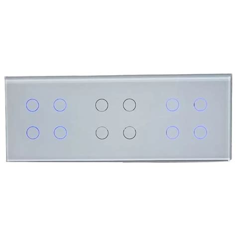 کلید لمسی 12 پل هوشمند بنیکا شیشه‌ای Wifi خانه هوشمند کیوب