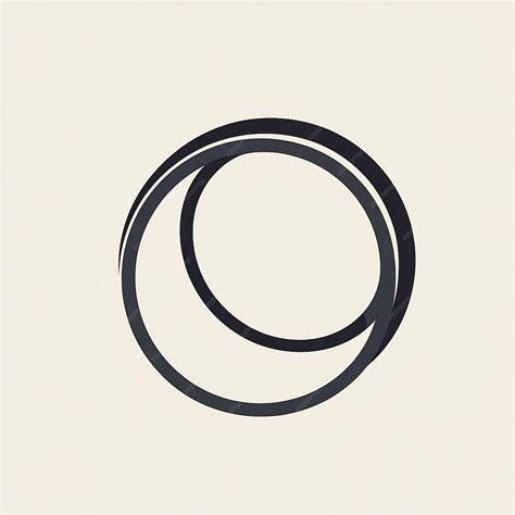 Overlapping Circles Symbolizing Connection Or Unity In A Clean Abstract Form Premium Ai