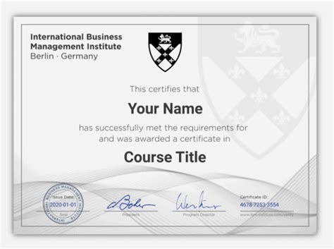 International Business Management Institute IBMI Online Courses