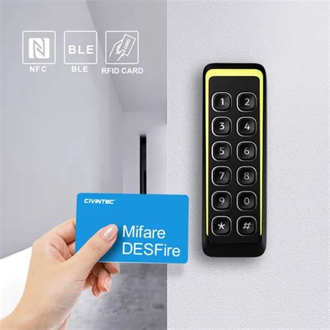 IP65 Waterproof 13 56MHz Wiegand Keypad Access Control Proximity Card Pin RFID NFC Reader With