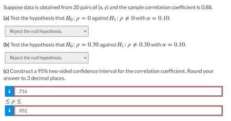Solved Suppose Data Is Obtained From Pairs Of X Y And Chegg