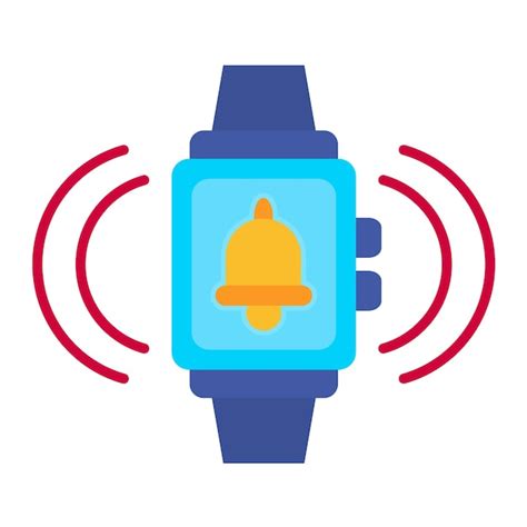 Premium Vector Smartwatch Alarm Flat Illustration