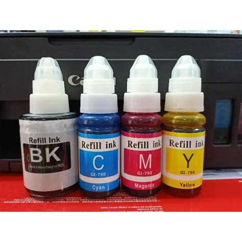 หมึกเติม Canon Gi 790น้ำหมึกเกรดพรีเมี่ยม G1000 G2000 G3000 G1010 G2010 G3010 G4000 G4010