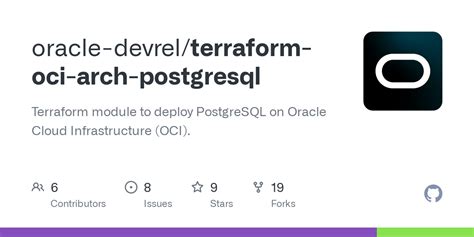 GitHub Oracle Devrel Terraform Oci Arch Postgresql Terraform Module