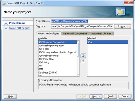Soa Suite 11g Set The Composite Instance Title With A Bpel Component