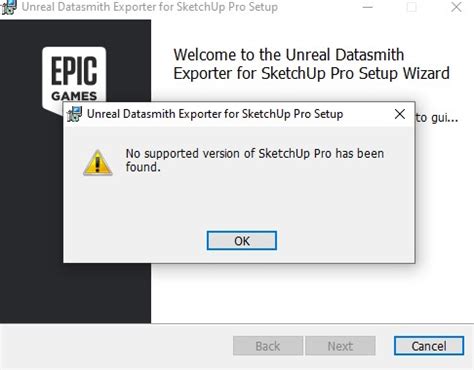 Datasmith Unable To Recognize Sketchup Extensions SketchUp Community