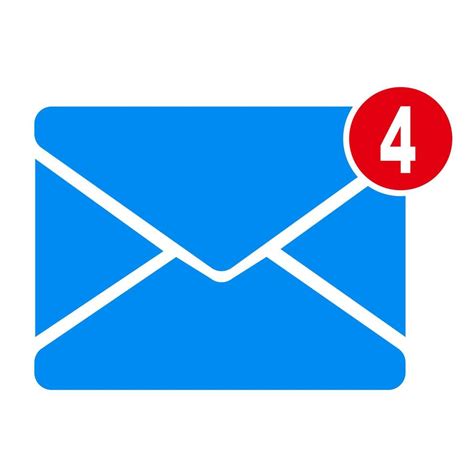 New Incoming Messages With Notification Icon Open Mail Envelope With Incoming Message Unopened