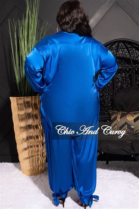 Final Sale Plus Size Satin 3pc Set Collar Top Tube Bra And High Wais