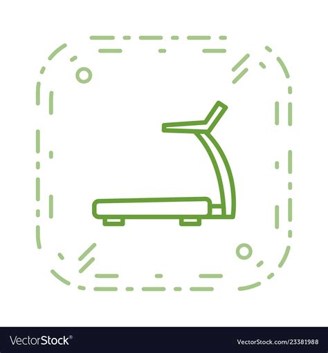 Treadmill Icon Royalty Free Vector Image Vectorstock